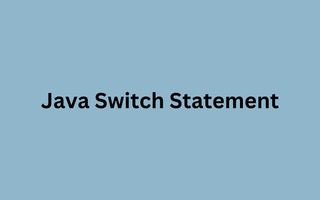 Java Switch Statement